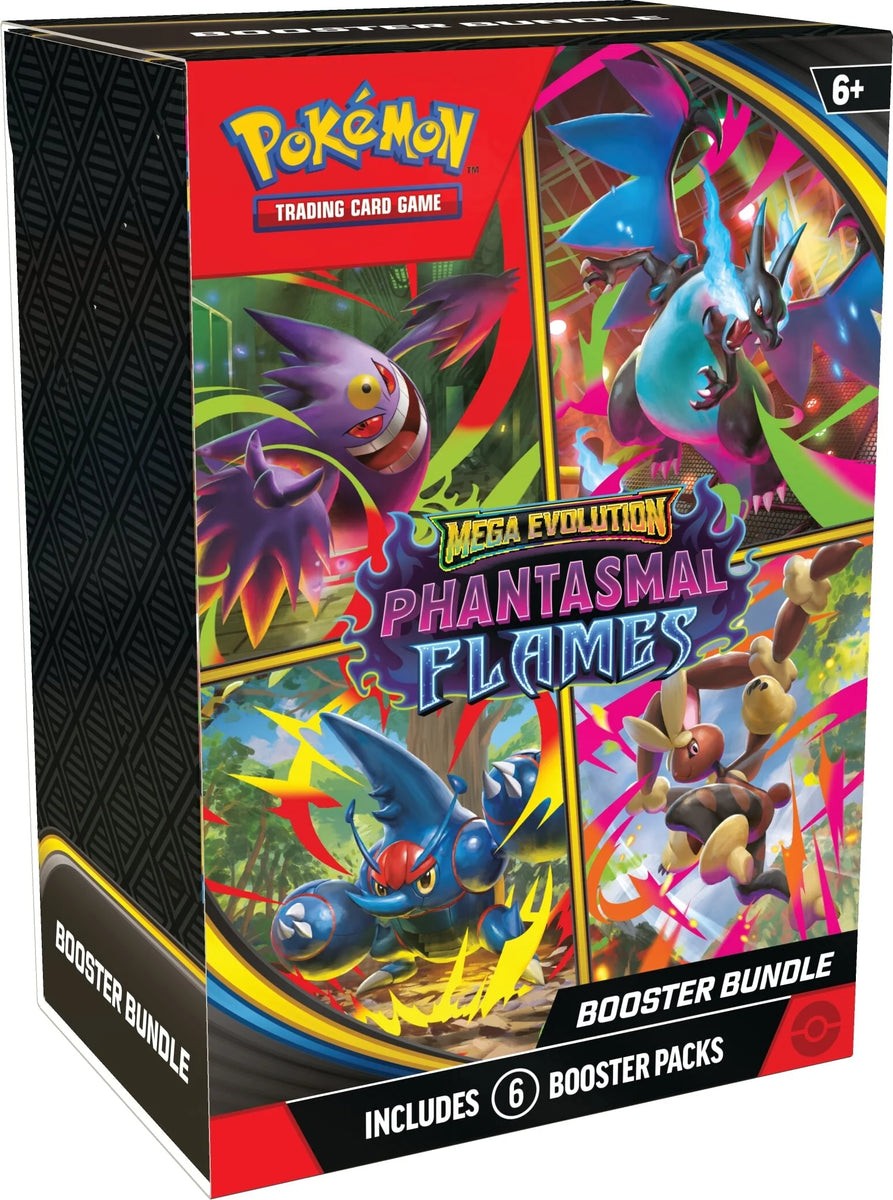 Pokemon TCG - Mega Evolution - Phantasmal Flames - Booster Bundle ...